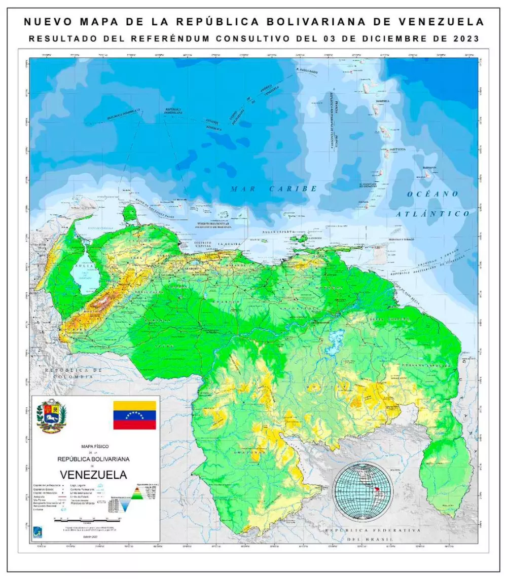 Así quedaría el nuevo mapa de Venezuela según Nicolás Maduro | Ultima Hora